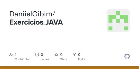 Github Daniielgibim Exercicios Java