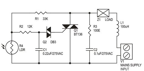 Dark Sensitive Lamp ON OFF Controller Electronics Lab