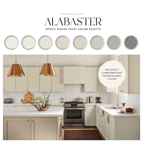 Alabaster Whole House Paint Color Palette Interior Paint Colors