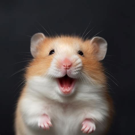 Premium Ai Image Cute Happy Hamster