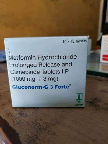 Gluconorm G2 At ₹ 2580 Stripe Glimepiride Metformin Tablet In Howrah Id 2854396603088