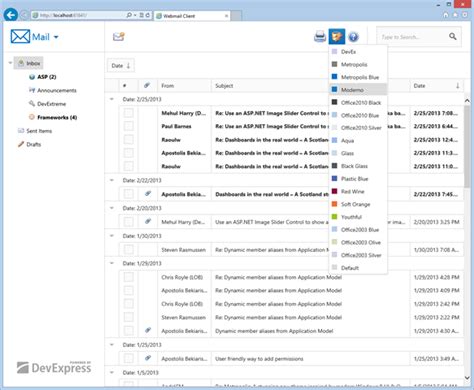 Aspnet Moderno Theme Whats New In 132