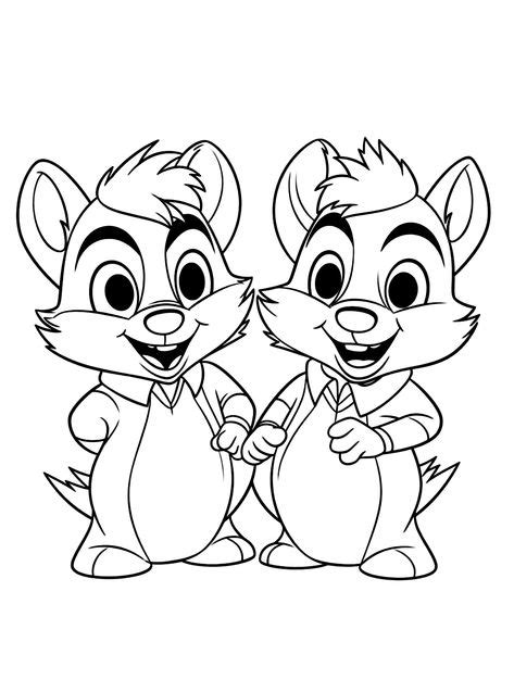 Milo And Chip Coloring Pages
