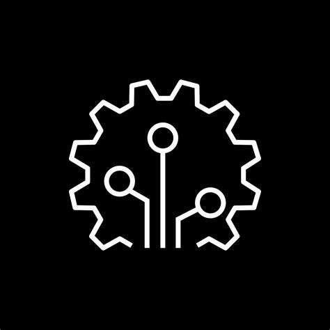 artificial intelligence icon set in line style machine learning smart