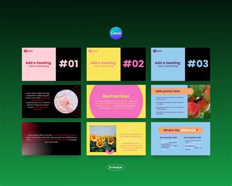 Spotify Wrapped Canva Template