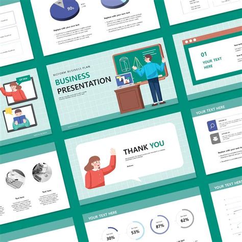 비즈폼 강의 온라인 교육 Ppt 템플릿 Artofit