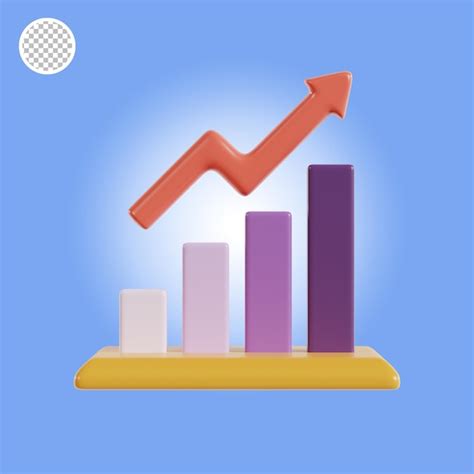 Premium Psd Analytics 3d Object Icon Illustration