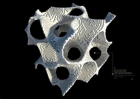 minimal surface and voxelization surfaces architecture digital