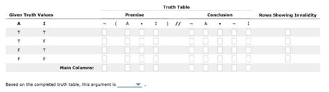 Solved You Can Use A Truth Table To Determine Whether An Chegg Com