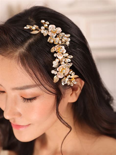 Flower Girl Headpiece Sweetv Rhinestones Bridal Headband Silver Crystal Wedding Headpieces For