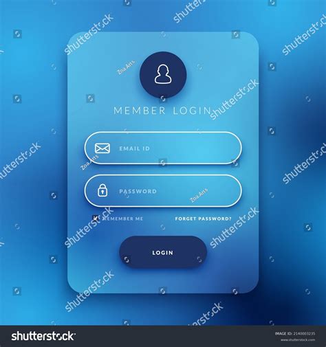Modern Log Interface Panel Stock Vector Royalty Free Shutterstock
