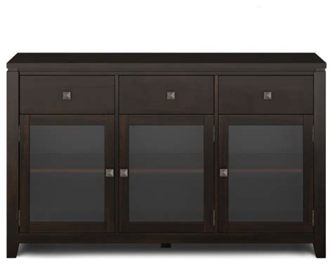 Cosmopolitan Solid Wood Sideboard Buffet Transitional Buffets And