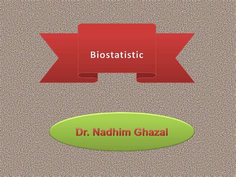 SOLUTION: Lecture 1 biostatistics introduction and definitions - Studypool