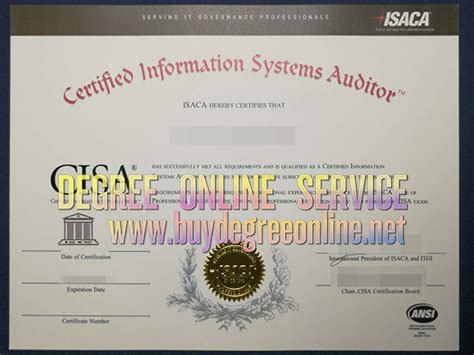 Buying A Fake CISA Certificate Certified Information Systems Auditor