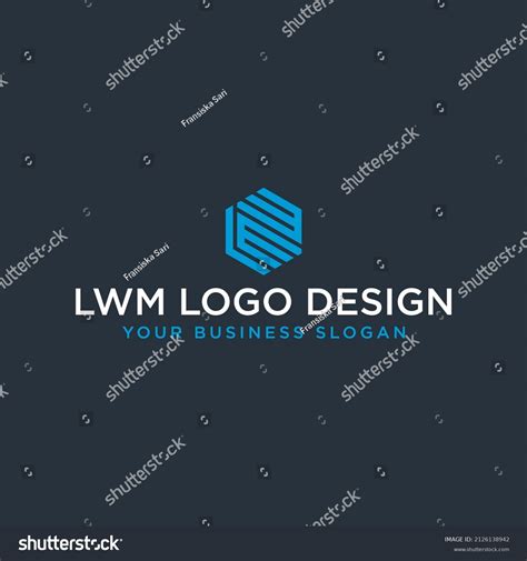 Lwm Logo Design Vector Template Stock Vector Royalty Free 2126138942