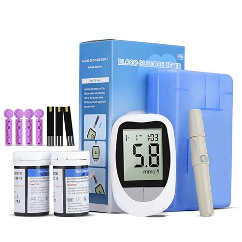 Cofoe Yice 50pcs Blood Glucose Test Strips Kit 50pcs Lancets 50pcs ...