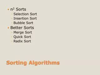 PPT Sorting Algorithms PowerPoint Presentation Free Download ID
