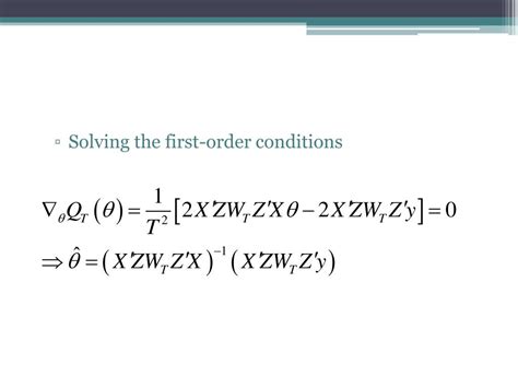 Ppt Generalized Method Of Moments Estimator Powerpoint Presentation