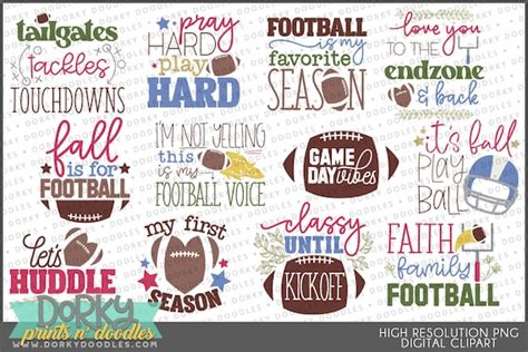 Cute Football Poster Quotes Football Quotes Stock Illustrations