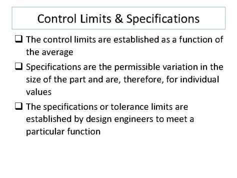 Quality Control Chapter Control Charts For Variables