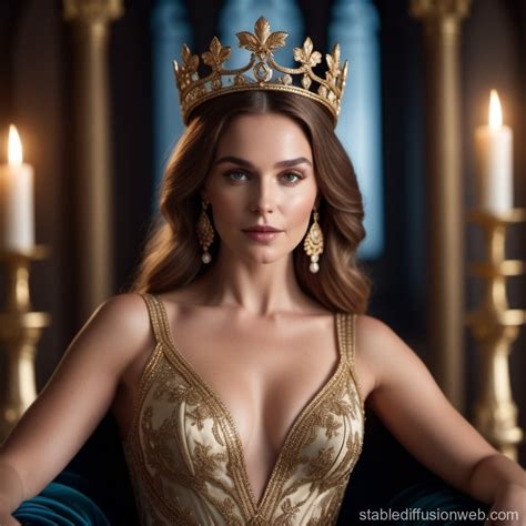 Rebecca Mistereggen Goddess Throne Portrait Stable Diffusion Online