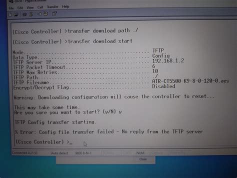 Solved WLC Config File Failing With Tftpd Cisco Community
