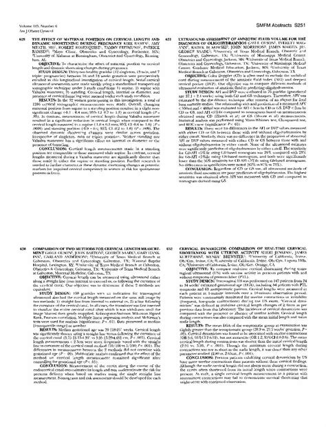 Pdf 630 Comparison Of Two Methods For Cervical Length Measurement