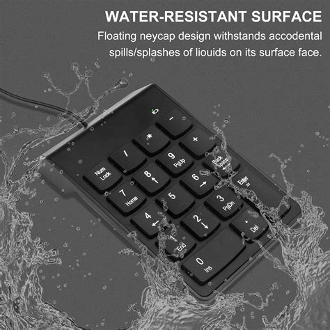 Numeric Keypad For Laptop 10 Key Usb Keypad Numerical Keypad Wired Portable