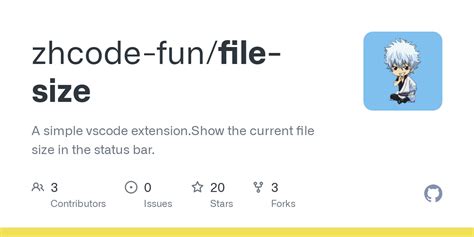 Github Zhcode Funfile Size A Simple Vscode Extensionshow The