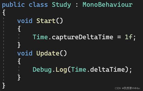 Unity类库 Time类24个变量详细解释unity Time Csdn博客