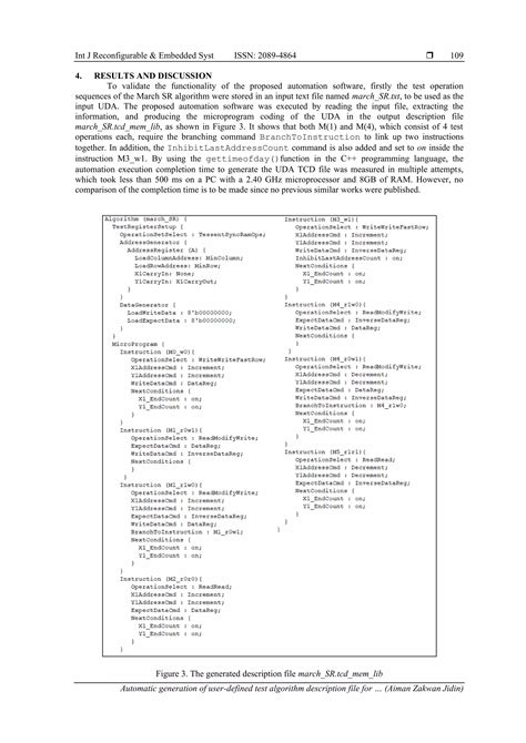 Automatic Generation Of User Defined Test Algorithm Description File