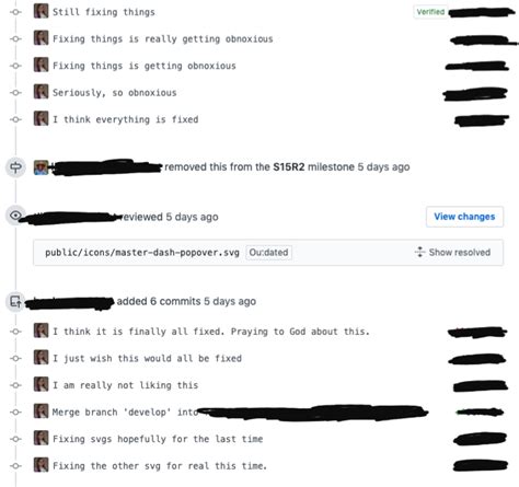 let the commit messages show that you are a real developer r