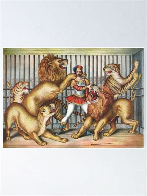 Vintage Circus Lion Tamer Vintage Circus Posters In Pictures Art