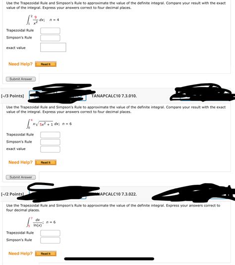 Solved Need Help On Question 2 ﻿fir Simpson Rule