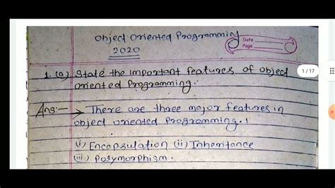 object oriented programming methodology oopm rgpv btech 3rd semester