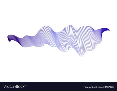 Abstract Backdrop With Wave Gradient Lines Vector Image