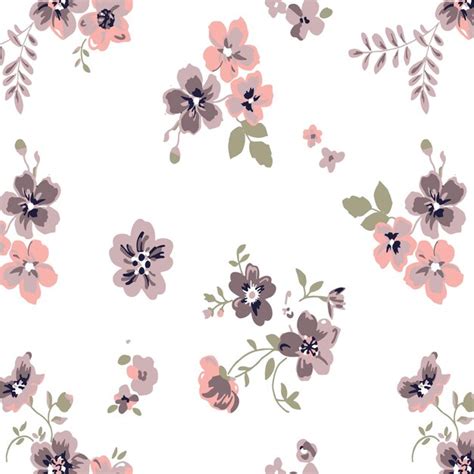 트렌디한 꽃무늬 디자인 패션을 위한 꽃무늬 매끄러운 패턴 월페이퍼 인쇄 리버티 스타일 프리미엄 벡터
