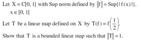 Solved Let Xc 01 With Sup Norm Defined By