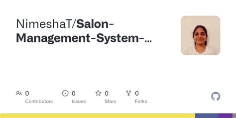 github nimeshat salon management system php