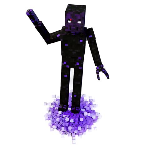 Download Enderman In Purple Particles Png Chd63