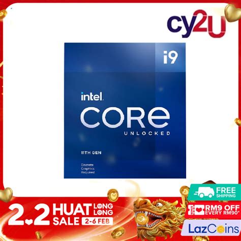 Intel Core i9-11900KF i9 11900kf 11th Gen Socket LGA1200 3.5GHz Up to 5 ...