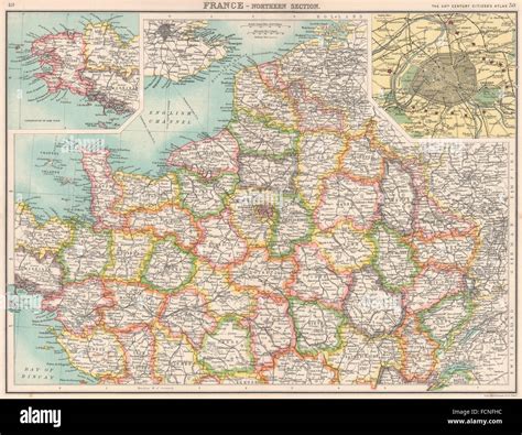 Northern Francedepartementsparis Showing Fortificationsbartholomew