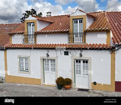 House Built In Traditional Portuguese Architecture In The Village Of