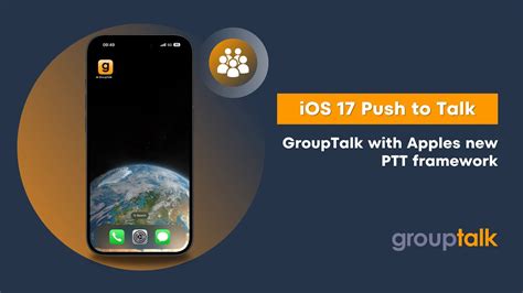 Grouptalk For Ios 17 With Apples New Push To Talk Framework Youtube