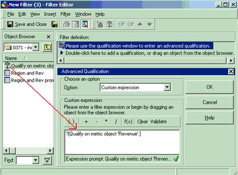 kb18068 how to include filter definition prompts in a report in