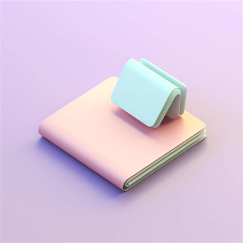 Premium Ai Image 3d Folder Icon On Purple Background