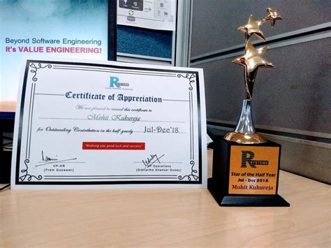 Mohit K On Linkedin Hardworkpaysoff Starofthehalfyear Rsystems 10 Comments