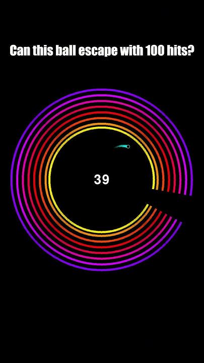 Can This Ball Escape With 100 Hits Bouncingballs Asmr Adhd Python