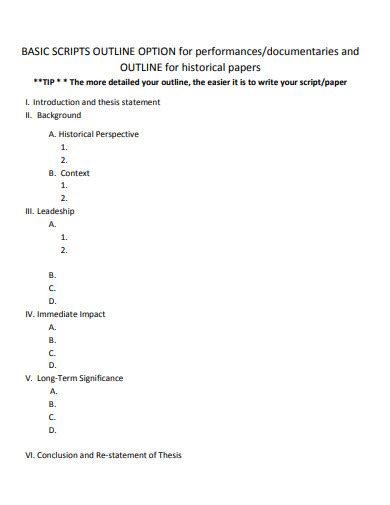 Free 10 Script Outline Samples In Pdffree 10 Script Outline Samples In Pdf