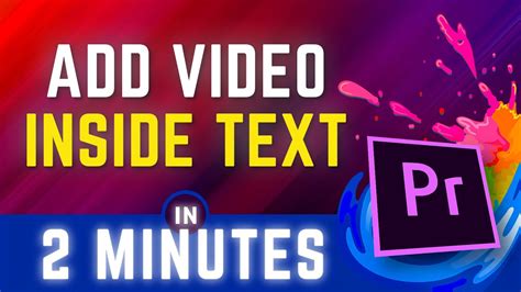 How To Add Video Inside Text In Premiere Pro YouTube